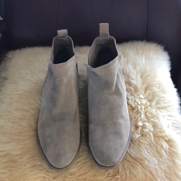 Dolce Vita | Shoes | Dolce Vita Bootie Slip On Taupetextured Suede | Poshmark